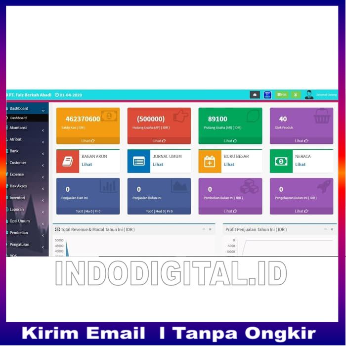 Jual Aplikasi Sistem Akuntansi dan Penjualan Berbasis Web - Codeigniter Indodigital.id | Shopee ...