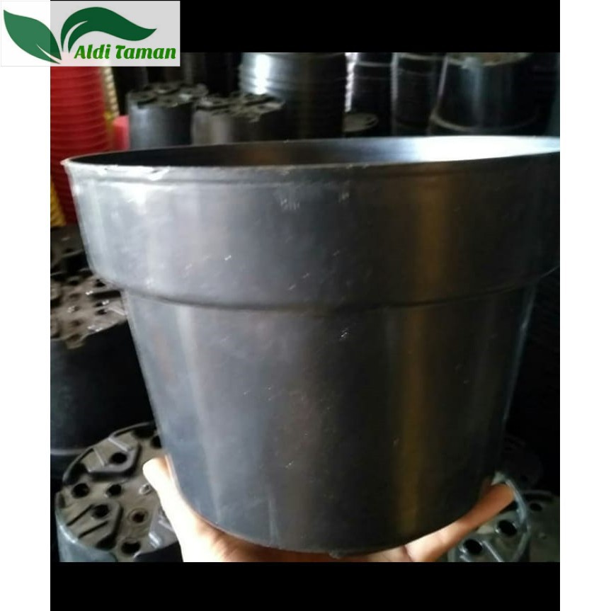 Jual Pot Plastik Hitam 17cm Pot Plastik ALDI TAMAN | Shopee Indonesia