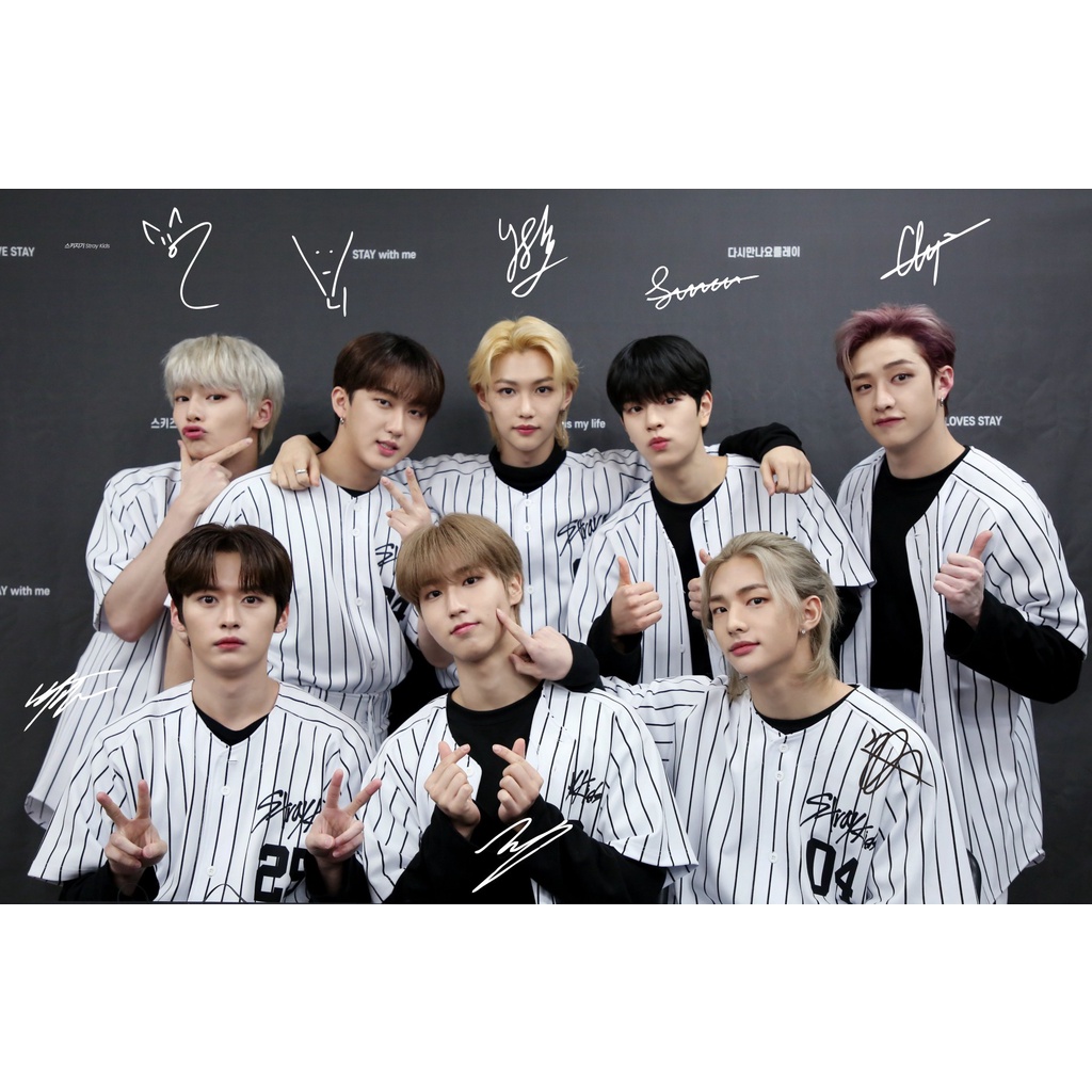 Jual POSTER STRAYKIDS DENGAN TANDA TANGAN POSTER STRAY KIDS UKURAN A3 ...