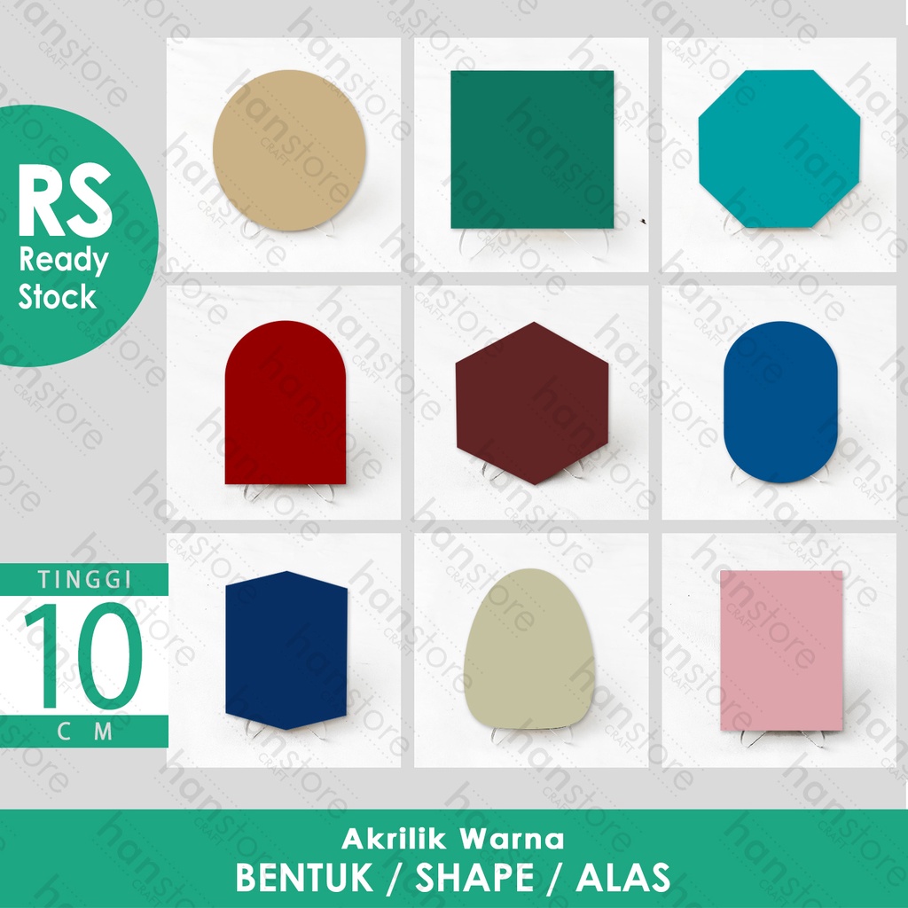 Jual RS t.10 Alas Tatakan Shape Bentuk Bulat Bundar Kotak Segi Dome ...