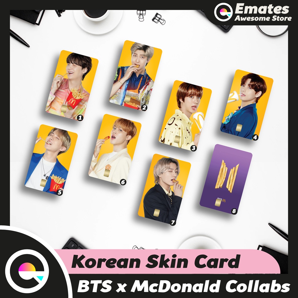 Jual [Stiker Atm] Sticker Skin Kartu ATM BTS BTS X MCD | Shopee Indonesia