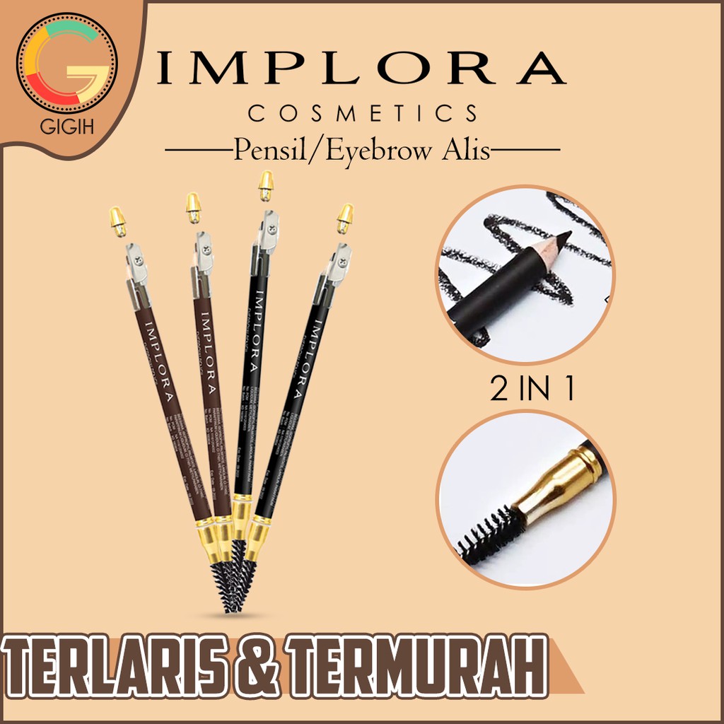 Jual IMPLORA PENCIL ALIS / EYEBROW IMPLORA Bpom / PENSIL ALIS IMPLORA ...