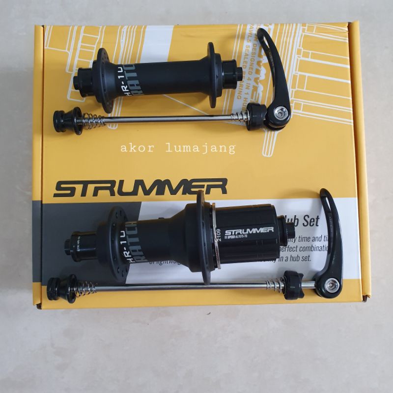 Jual hub freehub strummer HR10 20H 24H 36T ratchet front 9x100 / rear ...