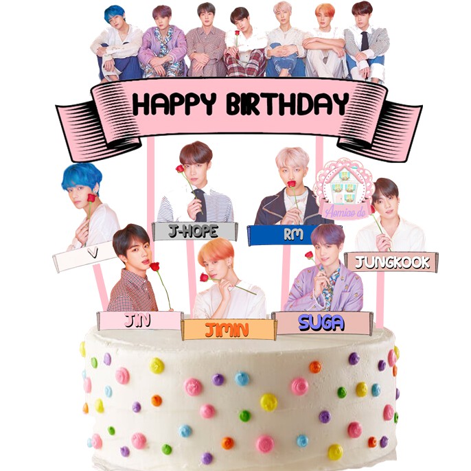 Jual KPOP BTS CAKE TOPPER 3 | Shopee Indonesia