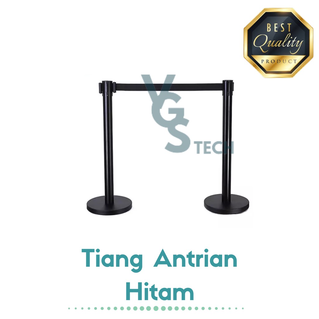 Jual Tiang Antrian Stainless Queue Line Standing Barrier Pembatas Tiang ...