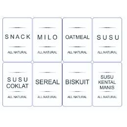 Jual sticker dapur label bumbu waterproof pantry label STICKER KITCHEN ...