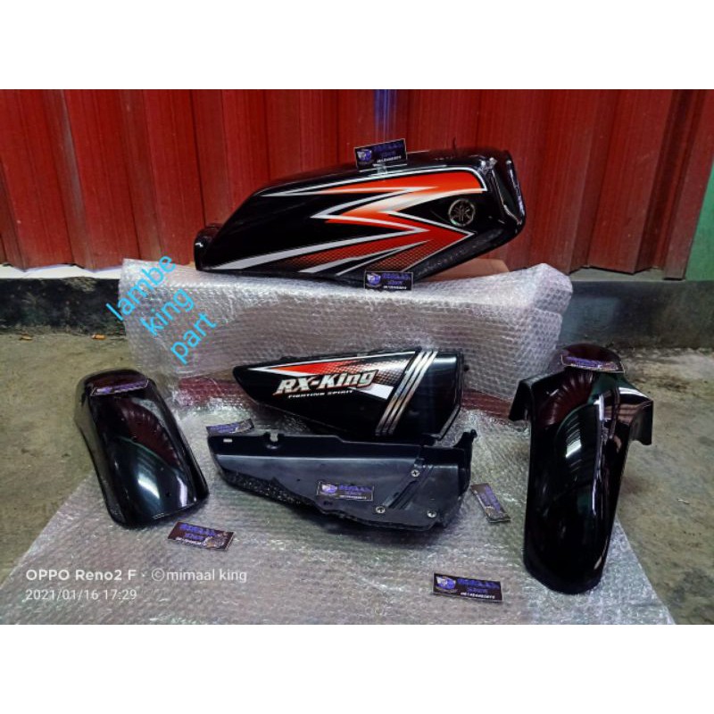 Jual Tangki RX king 2003 hitam orange full set | Shopee Indonesia