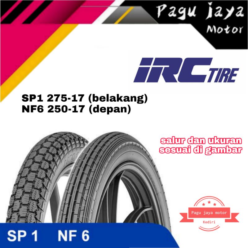 Jual paket ban luar irc sp1 275 17 dan nf6 250 17 salur klasik classic model lama original irc ...