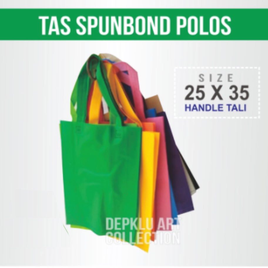 Jual Tas spunbond 25x35 handel tali / goodie bag Tas kain Furing - Tas ...
