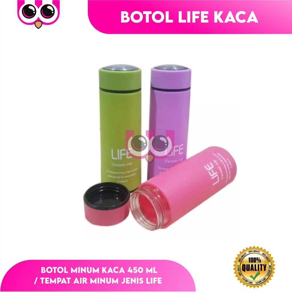 Jual NEW BOTOL LIFE KACA POLOS MURAH | Shopee Indonesia