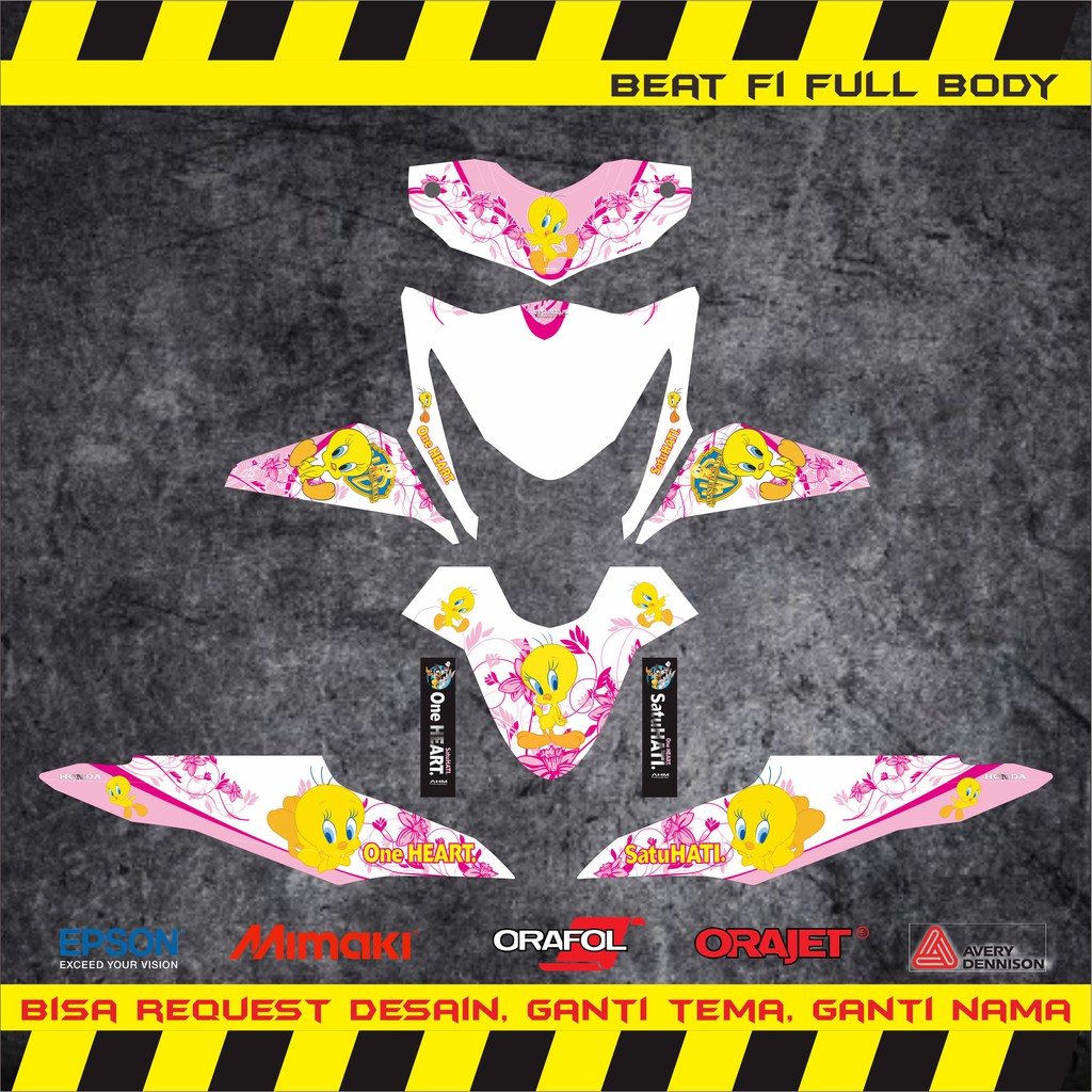 Jual STIKER DECAL BEAT FI FULLBODY TWEETY | Shopee Indonesia