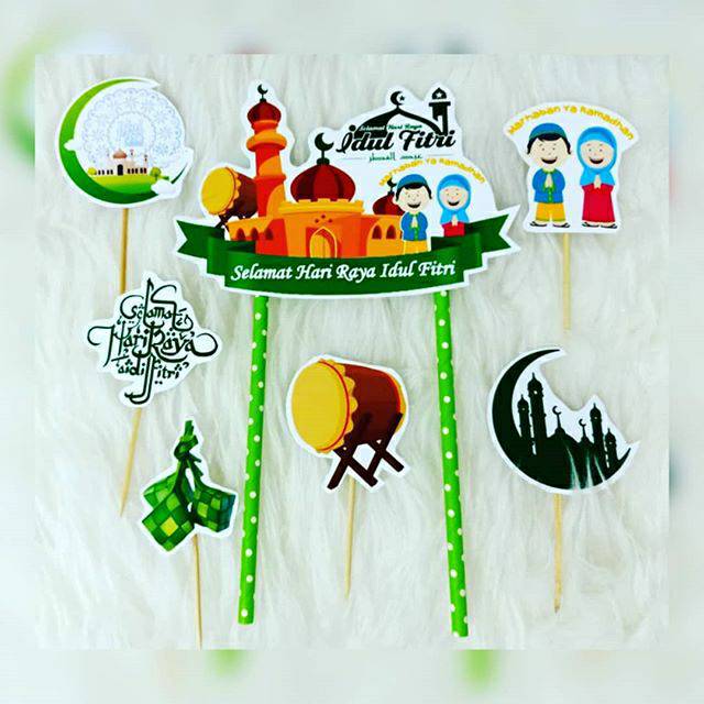 Jual Topper Ramadhan Topper idul fitri topper puding hiasan kue topper ...