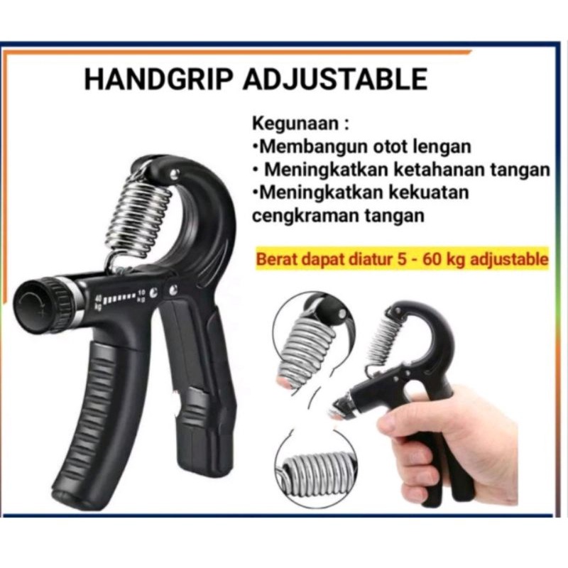 Jual D1105 S2025 HAND GRIP/HANDGRIP ADJUSTABLE 5-60 KG ALAT LATIHAN ...