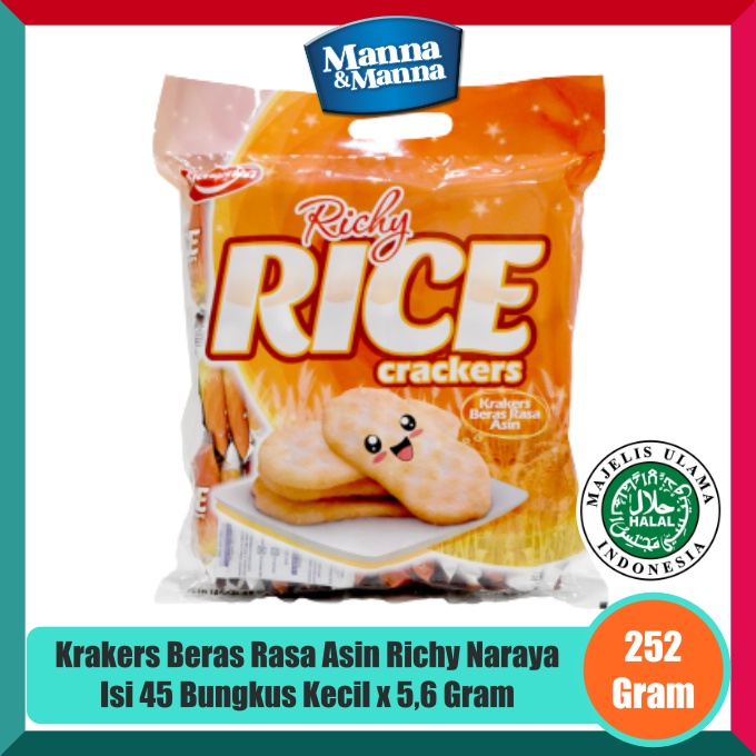 Jual Krakers Beras Rasa Asin Richy Naraya - Isi 45 Sachet x 5,6g (252 ...
