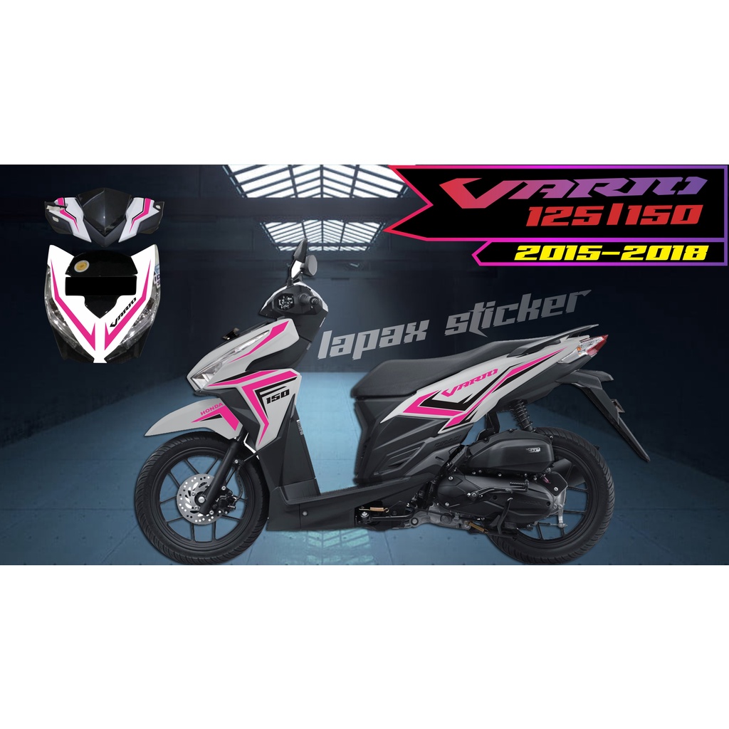 Jual Stiker honda vario 2015-2018 cutting sticker,striping honda vario 125-150 | Shopee Indonesia