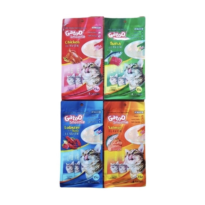 Jual Snack Kucing Gatoo Smoothie Creamy Treats | Shopee Indonesia
