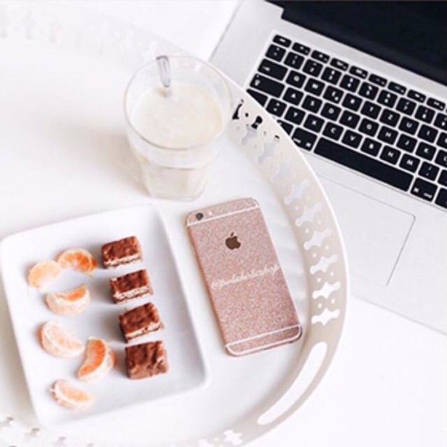 Jual Champagne Gold Glitter Decal i5/s, 6/s, 6/s Plus, 7, 7 Plus, 8, 8 ...