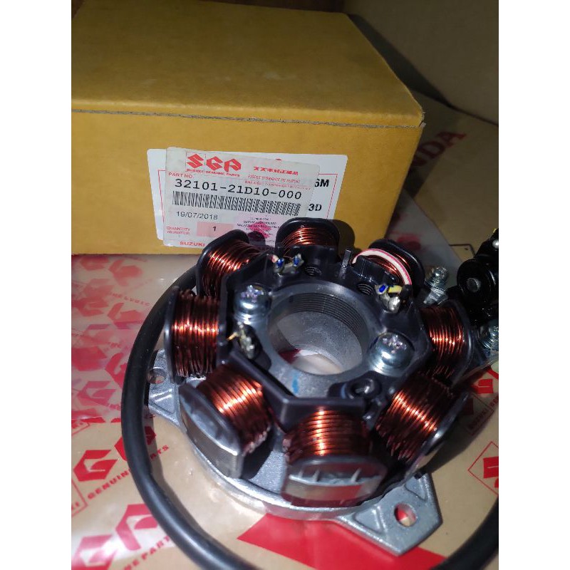 Jual Spull Spul Stator Assy Ori Suzuki Satria 120 Hiu Malaysia LSCM 32101-21D10-000 | Shopee ...