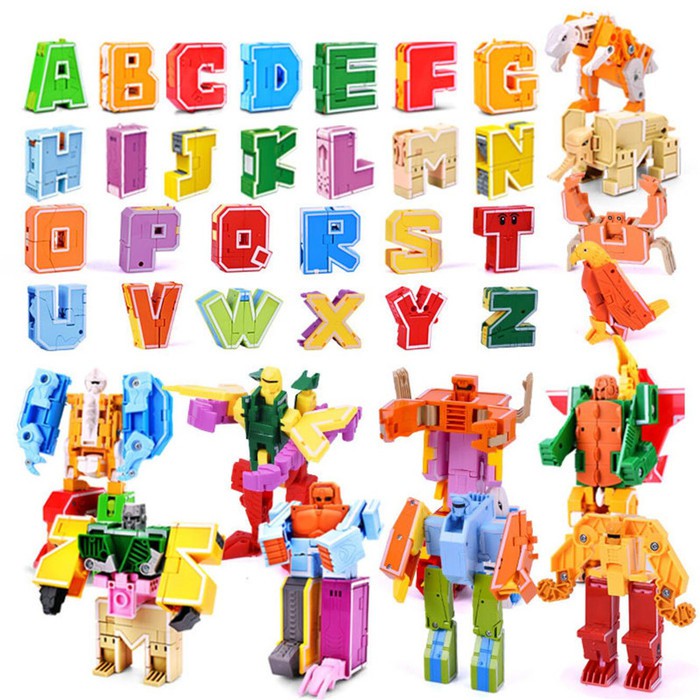 Jual Mainan Anak - Alphabet Robot Paket 26 PCS - Mainan Huruf ...