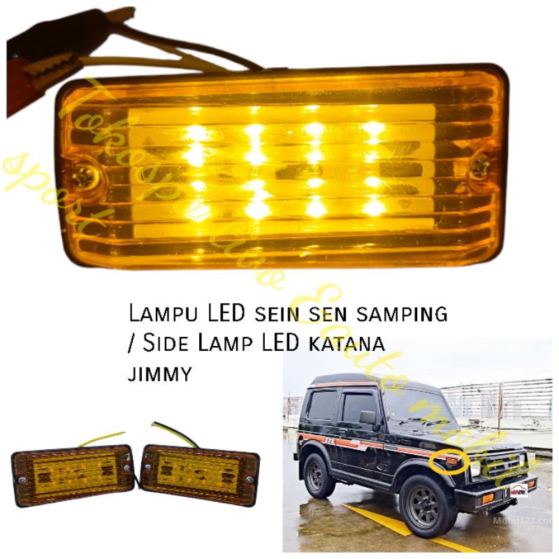 Jual LAMPU LED SEIN SEN SAMPING SIDE LAMP FENDER LED KATANA JIMNY LED KUNING AMBER | Shopee ...