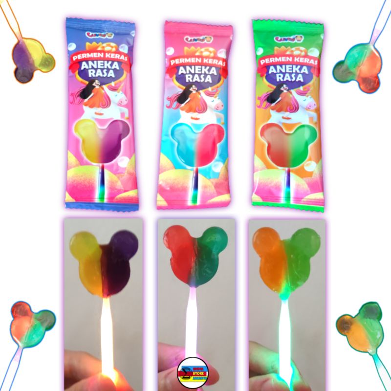 Jual Permen Lolipop Jadul Lightstick Bentuk Mickey Mouse - Permen ...