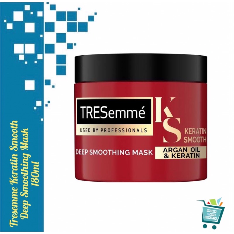 Jual Tresemme Keratin Smooth Deep Smoothing Hair Mask 180ml | Shopee ...