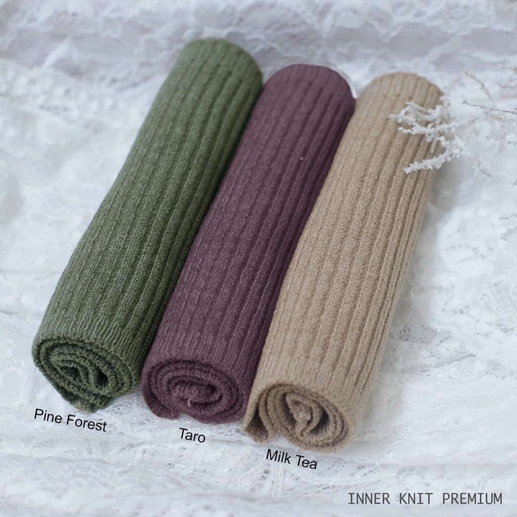 Jual INNER RAJUT POLOS PREMIUM KNIT BANDANA | Shopee Indonesia