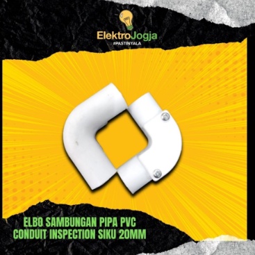 Jual Elbo Sambungan Pipa PVC Conduit Inspection Siku 20mm Putih ...