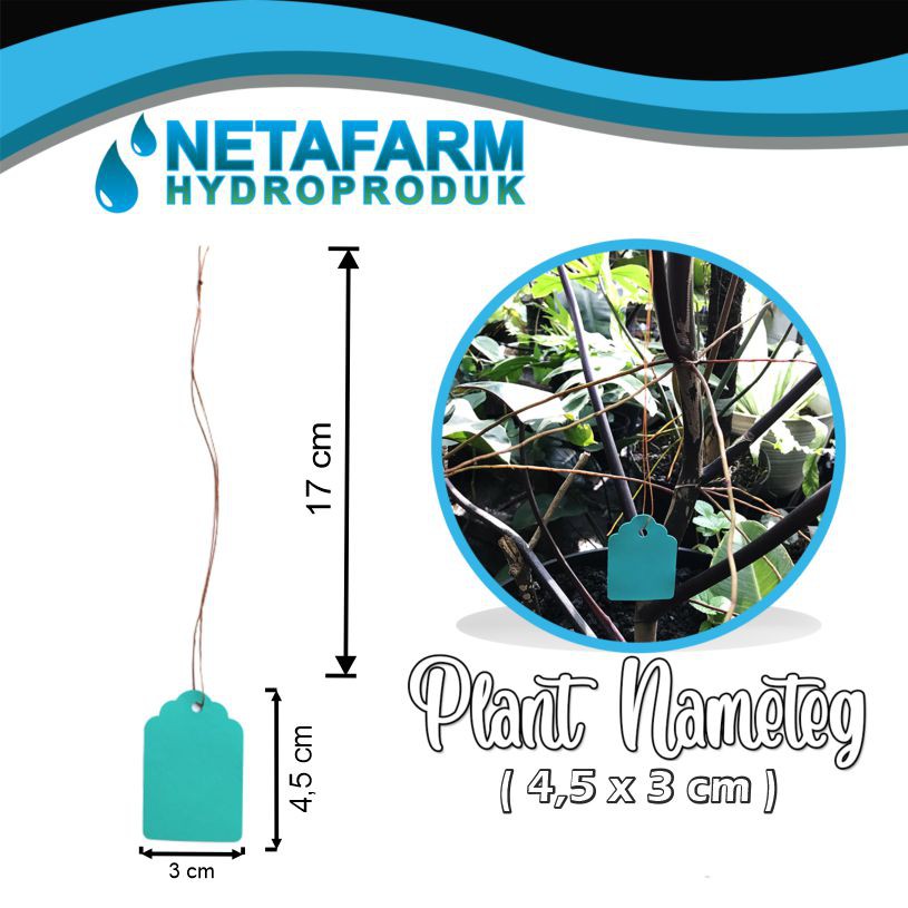 Jual Plant Nametag / Label Tanaman Bertali 4,5 x 3 cm - 1 Set 10 pcs ...