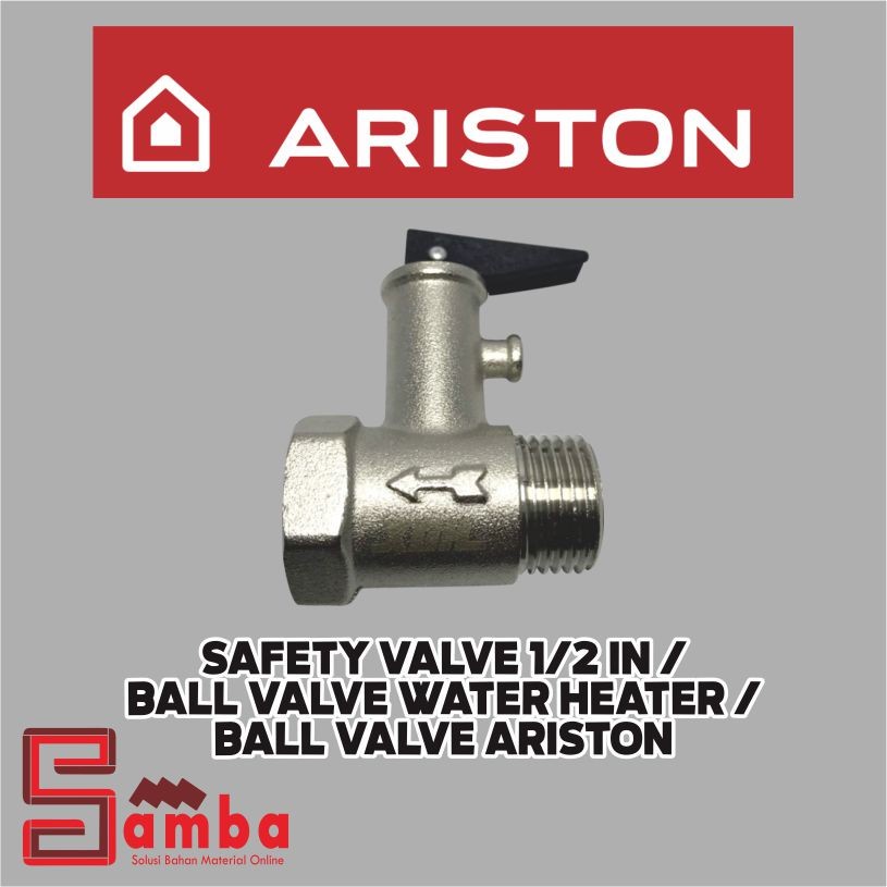 Jual SAFETY VALVE 1/2 IN / BALL VALVE WATER HEATER / BALL VALVE ARISTON ...