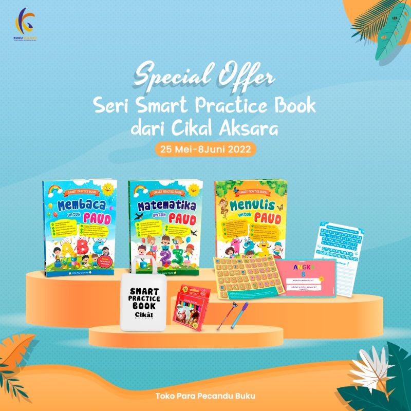 Jual AG - Buku SERI SMART PRACTIK BOOK MEmbaca, Menulis, Matematika ...
