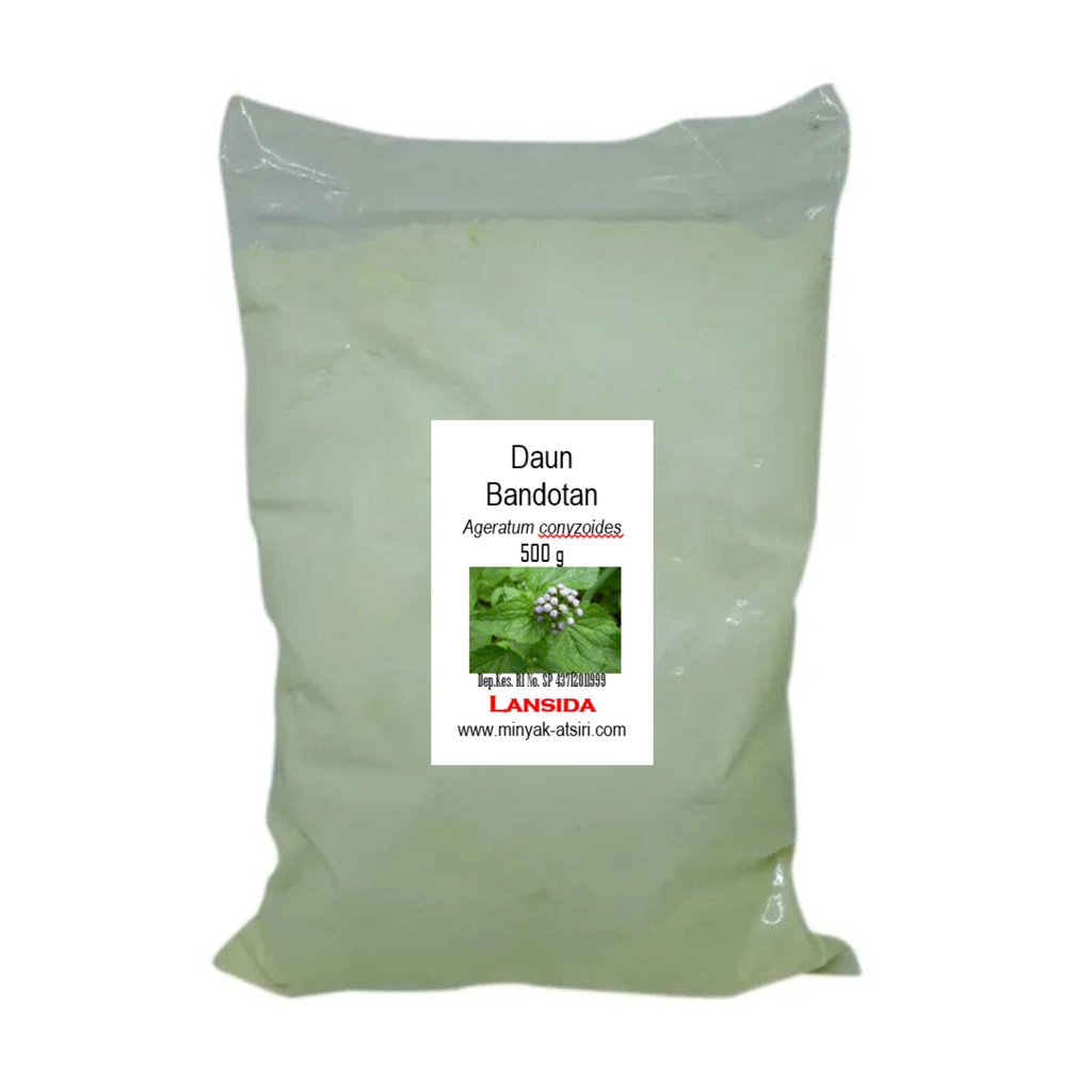 Jual Bubuk Daun Bandotan 500 g Serbuk Wedusan Babadotan Ageratum ...