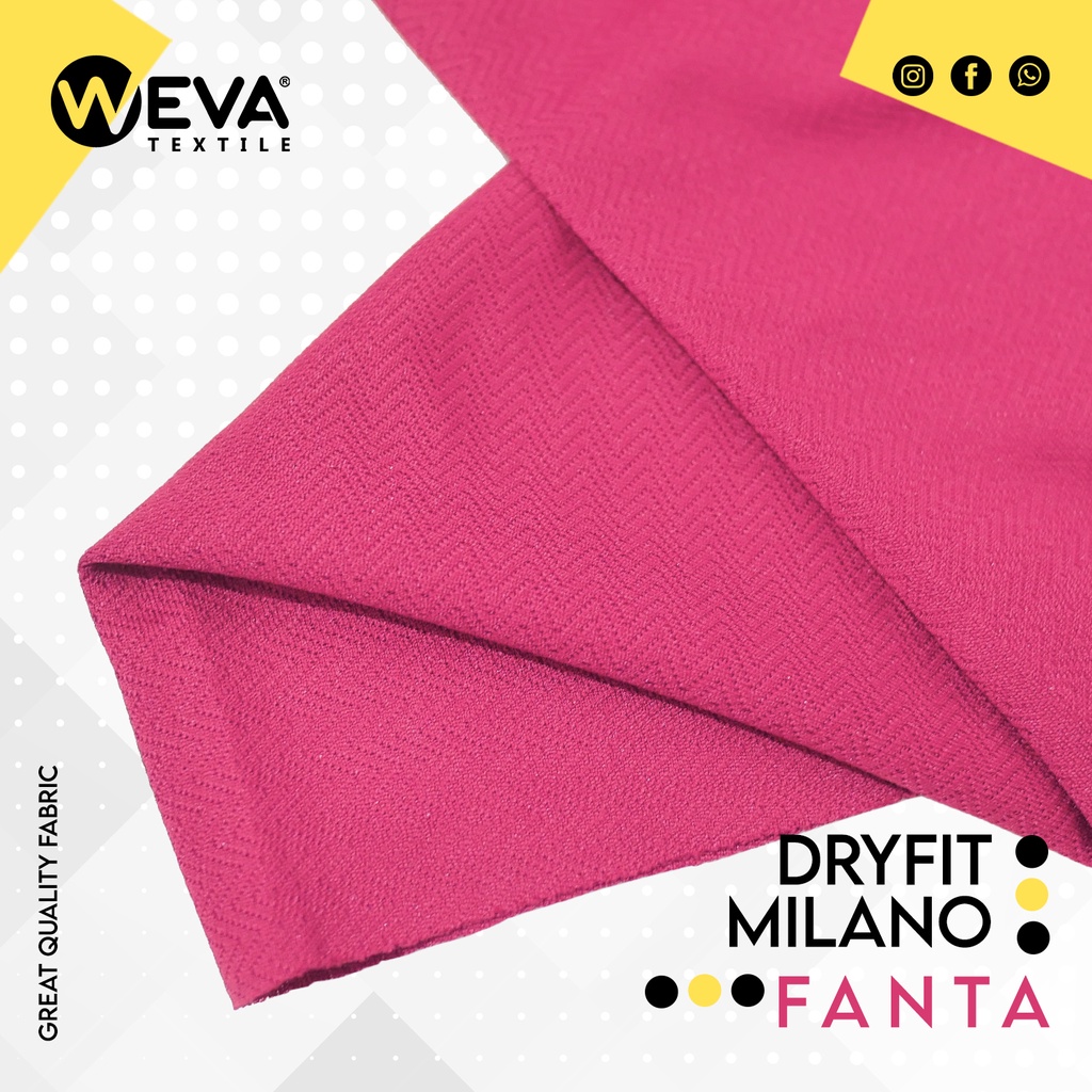 Jual Bahan Kain Jersey Dryfit Milano Fanta - Kain Drifit Weva Textile | Shopee Indonesia