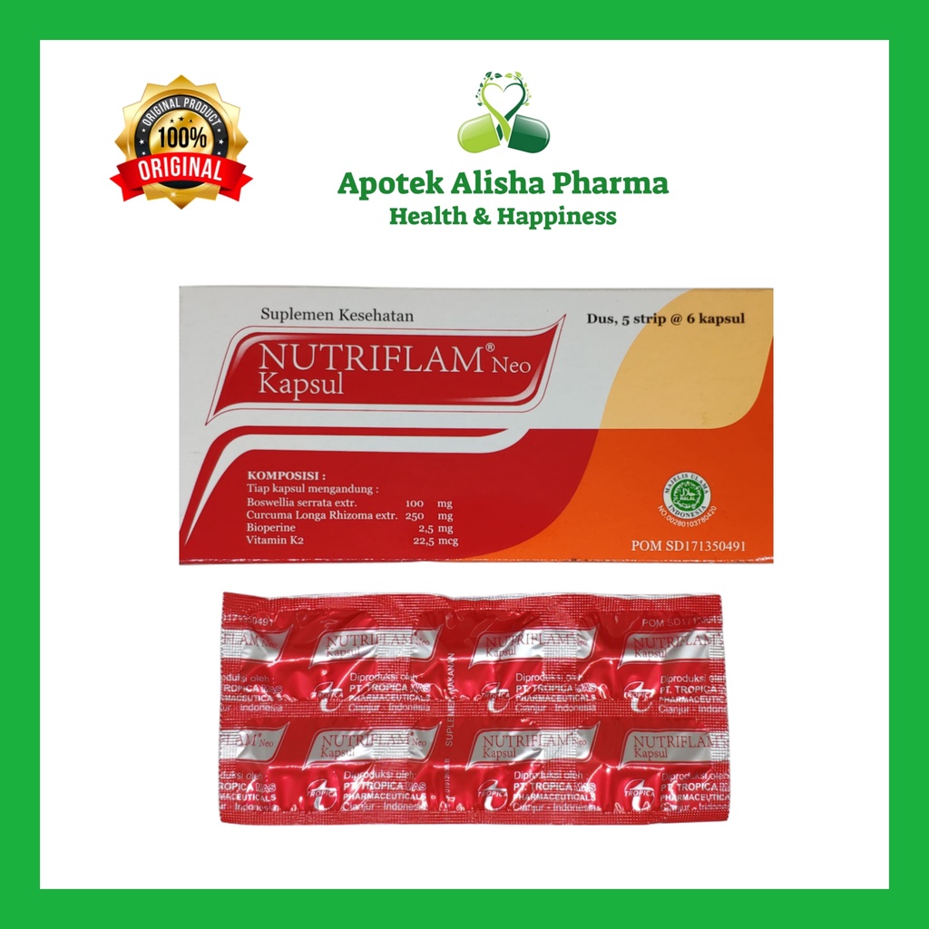 Jual Nutriflam Neo Kapsul (Strip 6kapsul) - Nutriplam Kapsul Suplemen ...
