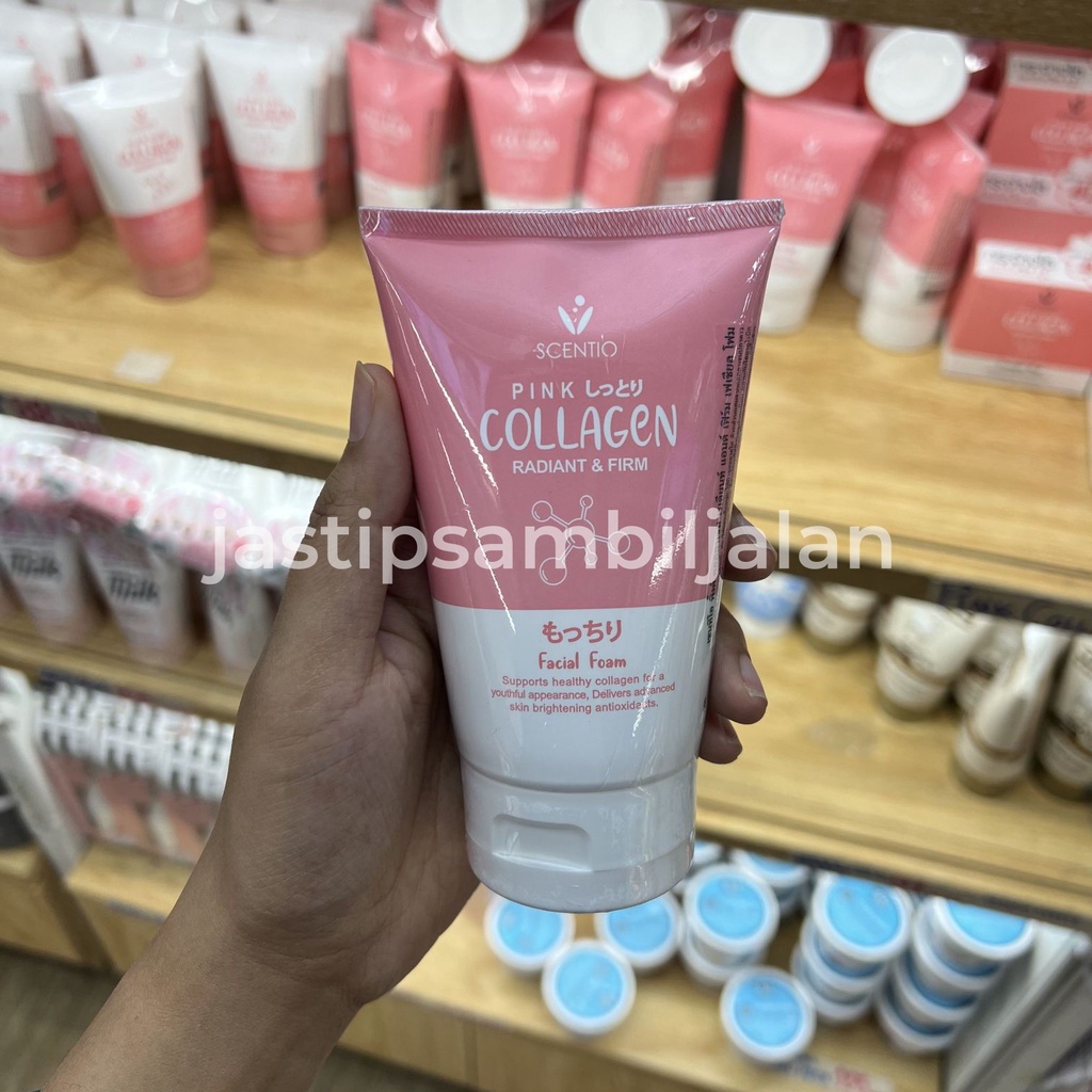 Jual SCENTIO Pink Lady Collagen Radiant & Firm Of Control Facial Foam ...