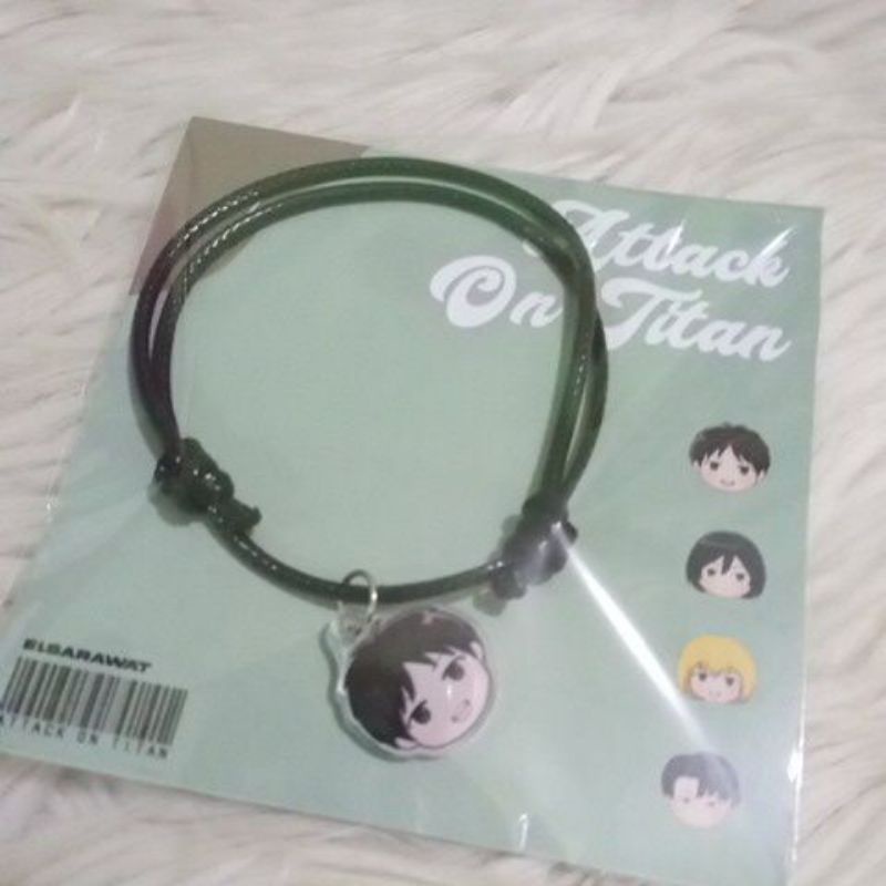 Jual BRACELET ATTACK ON TITAN GELANG AOT gelang levi ackerman eren ...
