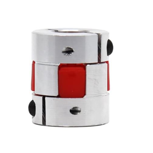 Jual FLEXIBLE COUPLING rubber red plum bore size 5mm 6.35mm 8mm 10mm ...