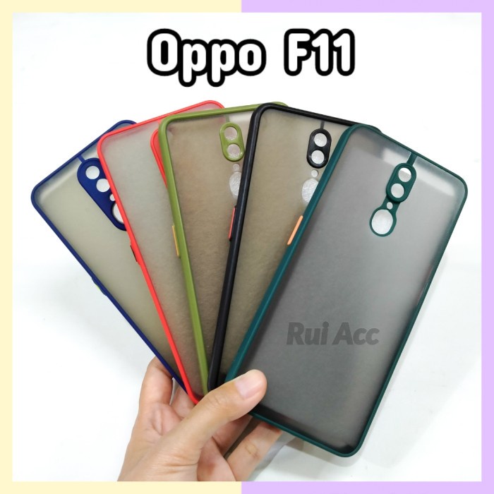 Jual Case Aero Oppo F11 aja Bumper Dove TPU Soft Hard Fuze Doff Matte ...