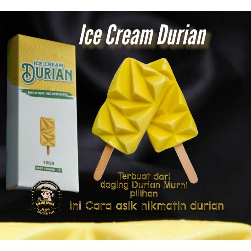 Jual Ice Cream Durian Golden Thorn Serasa makan durian bangkok | Shopee ...