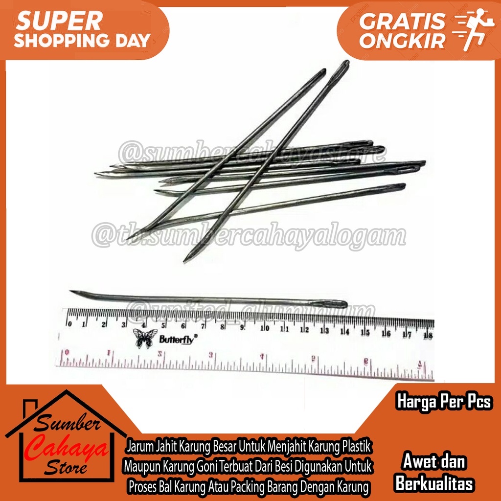 Jual Jarum Goni Jahit Karung Besar Jahet Karong Terpal Packing Barang ...