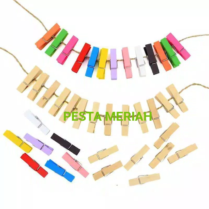 Jual PENJEPIT FOTO / WOODEN CLIP / PENJEPIT FOTO TUMBLR / PENJEPIT FOTO ...
