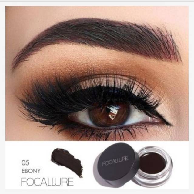 Jual Focallure Pomade Eyebrow warna Ebony / Cream Gel alis Focallure ...