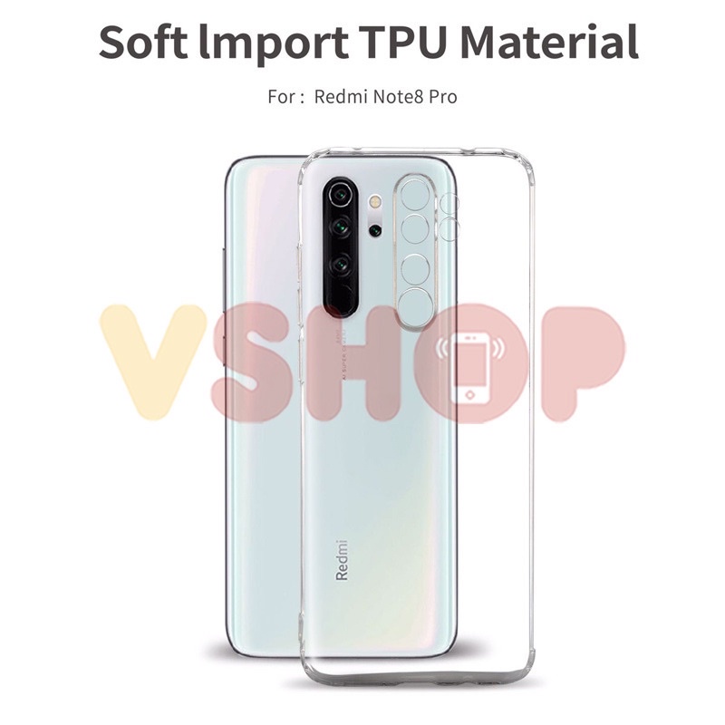 Jual SOFTCASE TRANSPARAN XIAOMI REDMI NOTE 8 PRO PREMIUM CLEAR SOFT ...