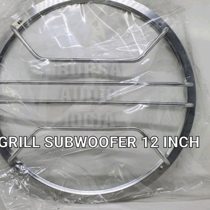 Jual Trendy Grill Subwoofer 12 Inch tutup Subwoofer stainless ring ...