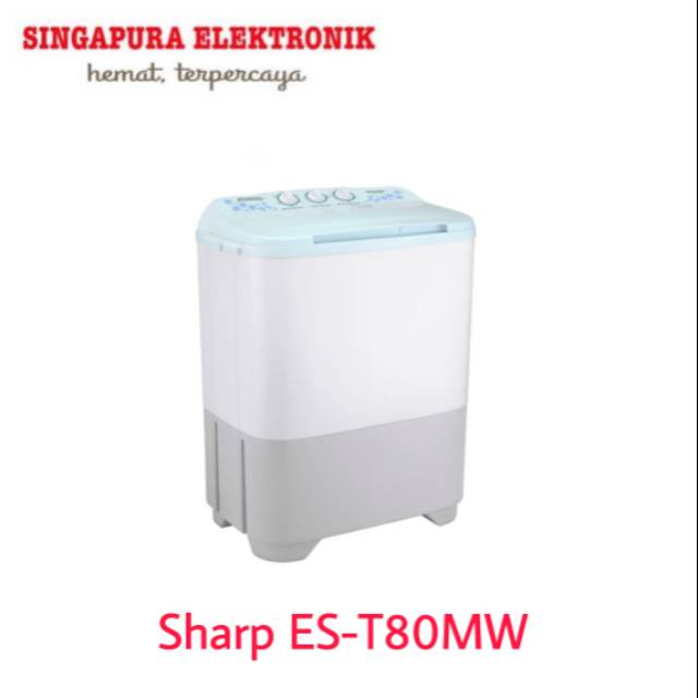 Jual Sharp mesin cuci 2 Tabung 7kg ES-T80MW | Shopee Indonesia