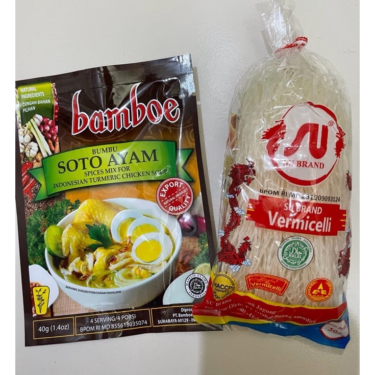 Jual Paket Hemat (1 pcs Bumbu Soto Ayam + Soun Su Brand 50 gr) | Shopee ...