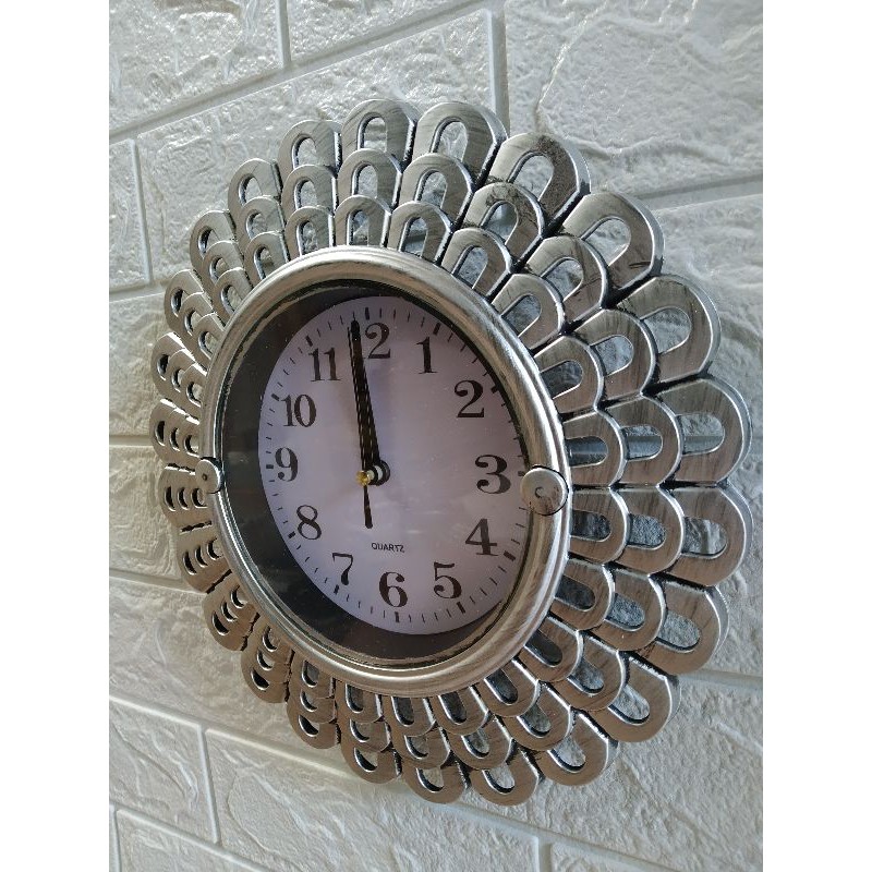 Jual jam dinding classic minimalis ukir rattan / dekorasi ruangan ...