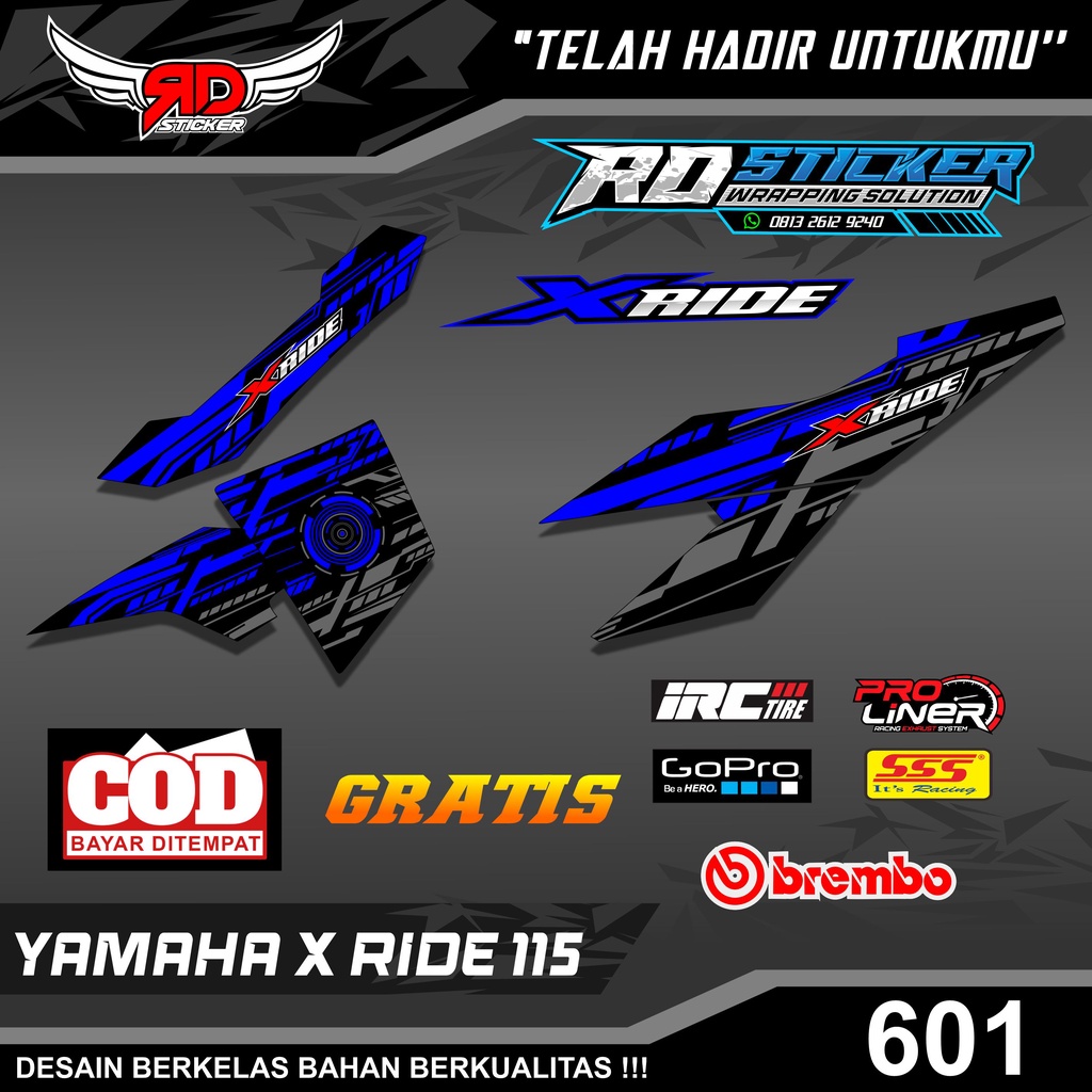 Jual Striping X RIDE 115 Variasi Racing Stiker / Sticker XRIDE 2014 ...