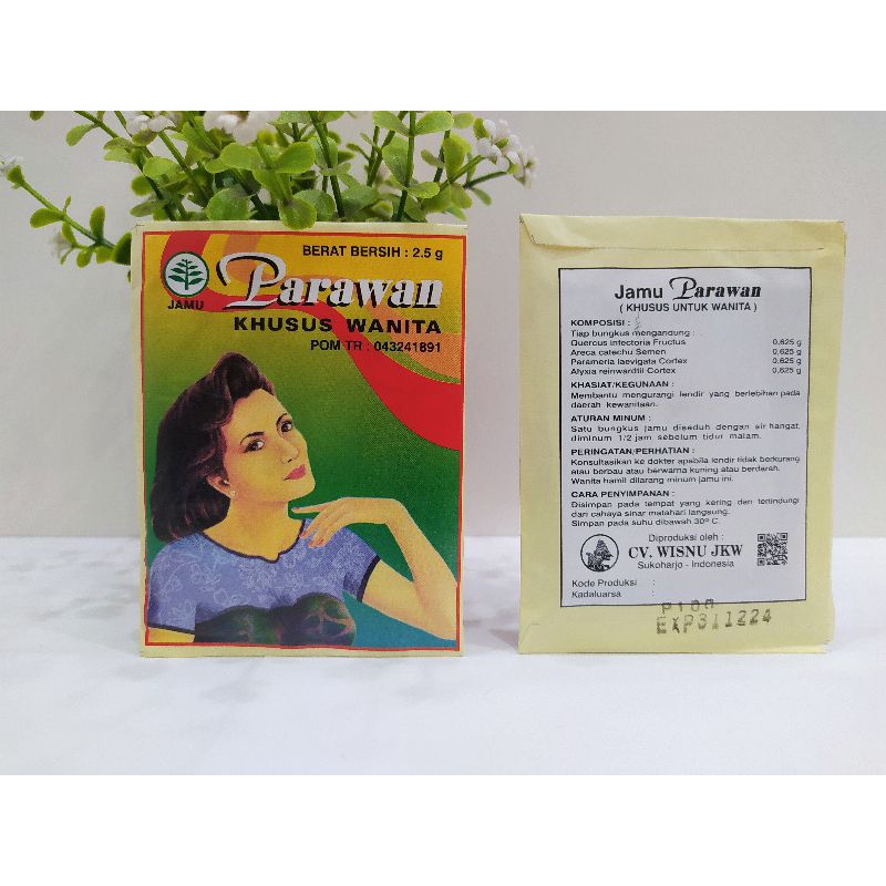 Jual Jamu Serbuk Parawan ( Khusus Wanita ) - Cap Wisnu ( 1 Pack Isi 10 ...