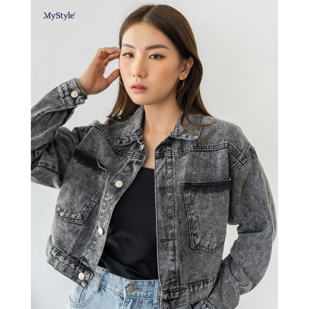 Jual MyStyle Esther Denim Jacket | Mystylefashion.id | Shopee Indonesia